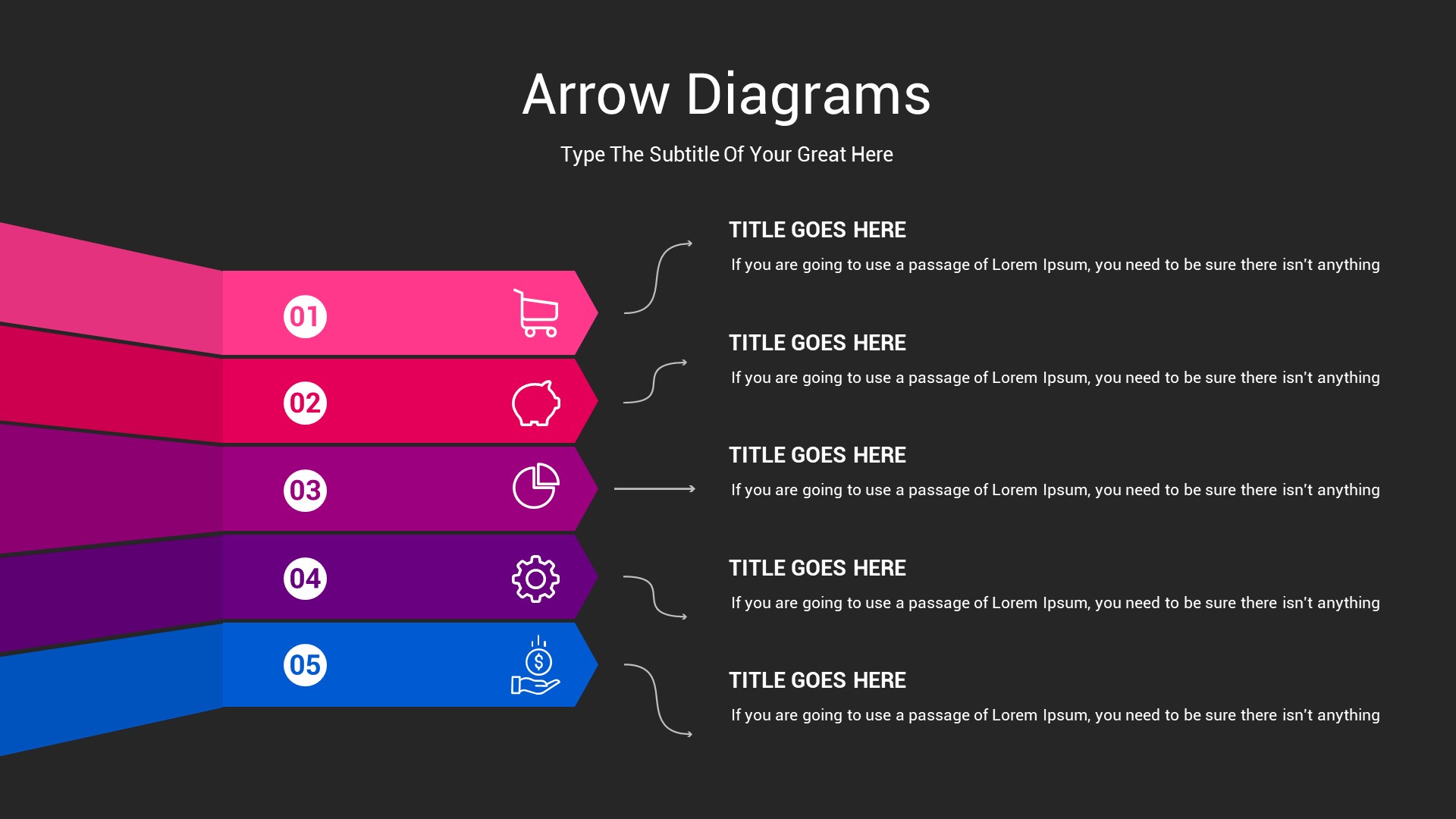 Arrow Diagrams Animated Powerpoint Presentation, Presentation Templates