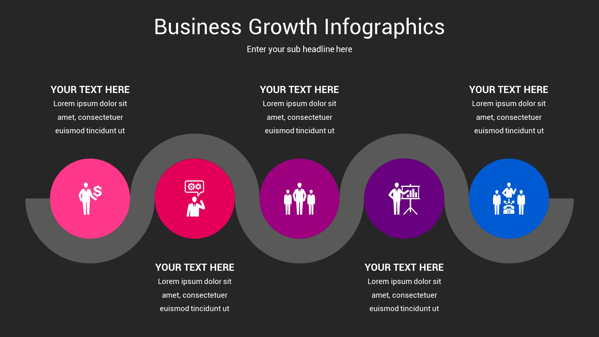 Business Growth Animated Powerpoint Presentation, Presentation Templates