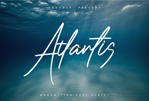 Atlantis - Handwritten Font script, Fonts | GraphicRiver