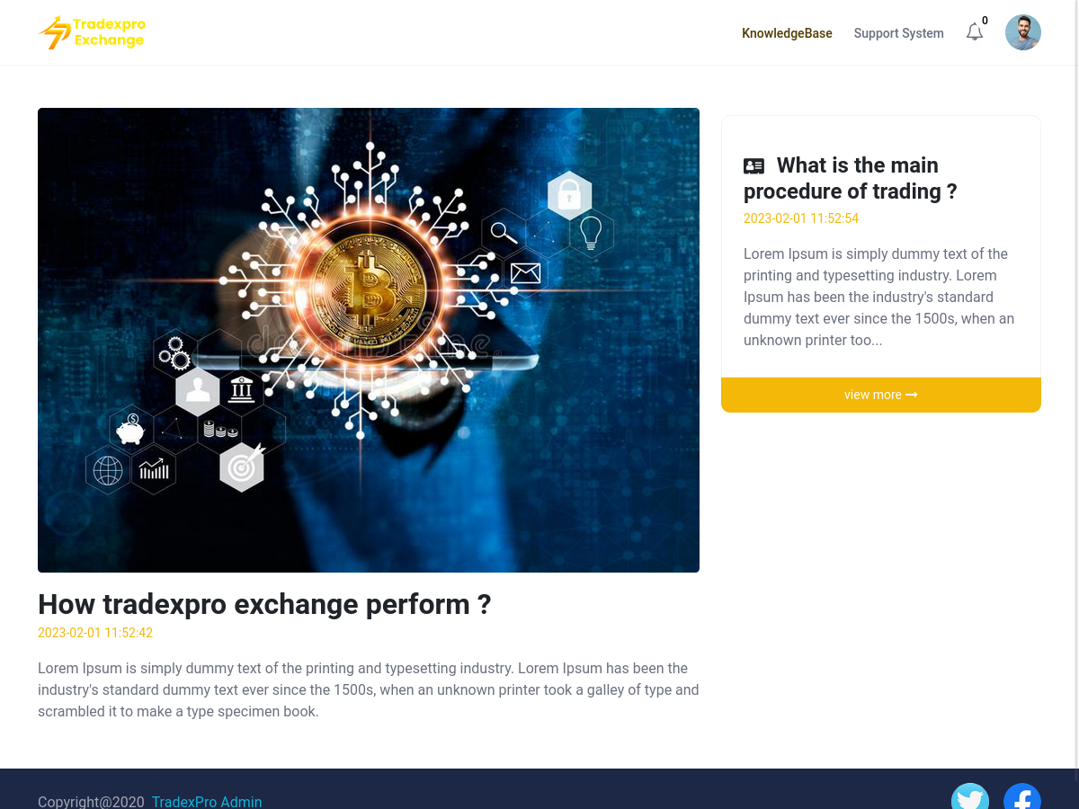 Tradexpro - Knowledge Base Support System Addon by itechtheme | CodeCanyon