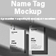 NAME TAG MOCKUP, Graphics | GraphicRiver