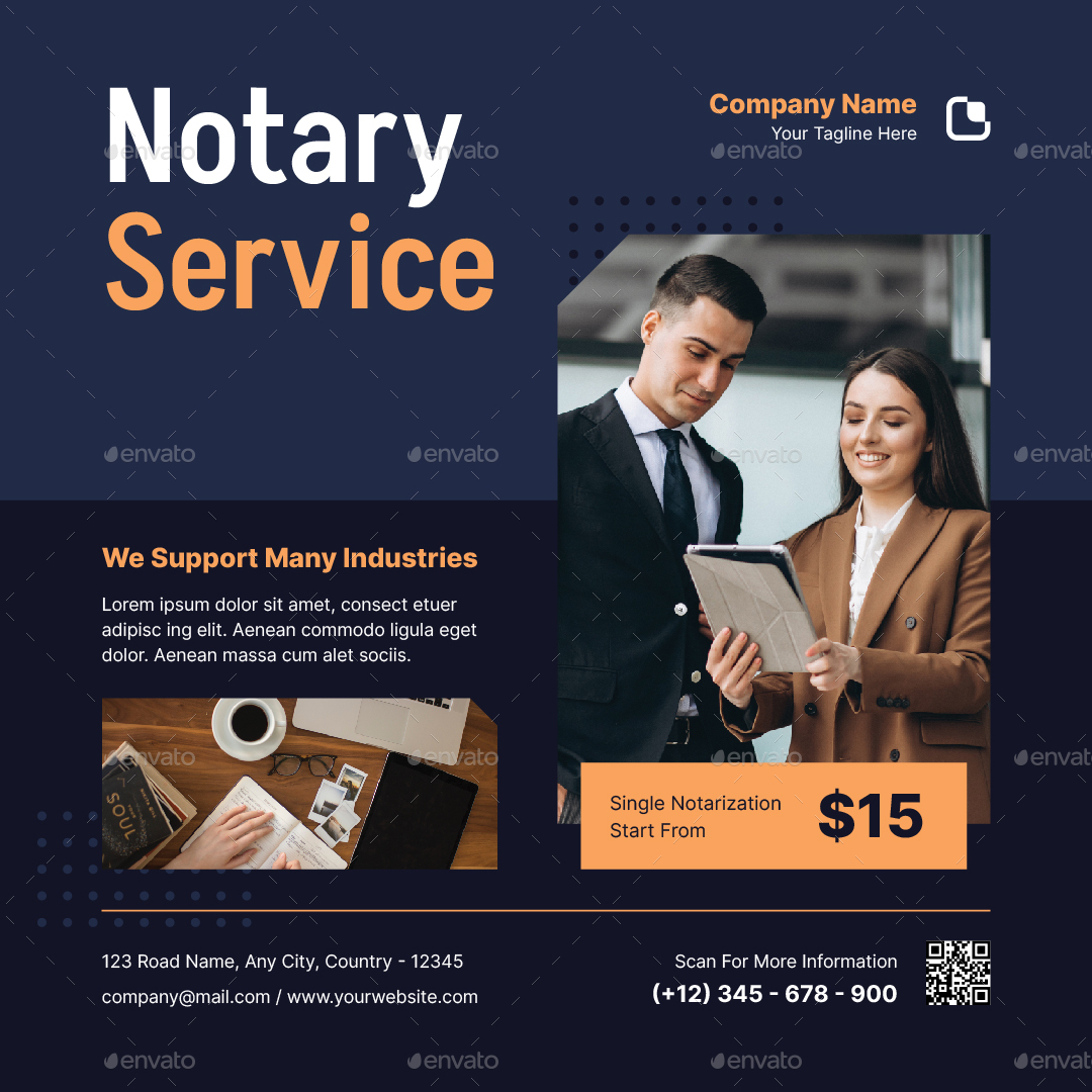 Notary Service Flyer - Modern Corporate, Print Templates | GraphicRiver