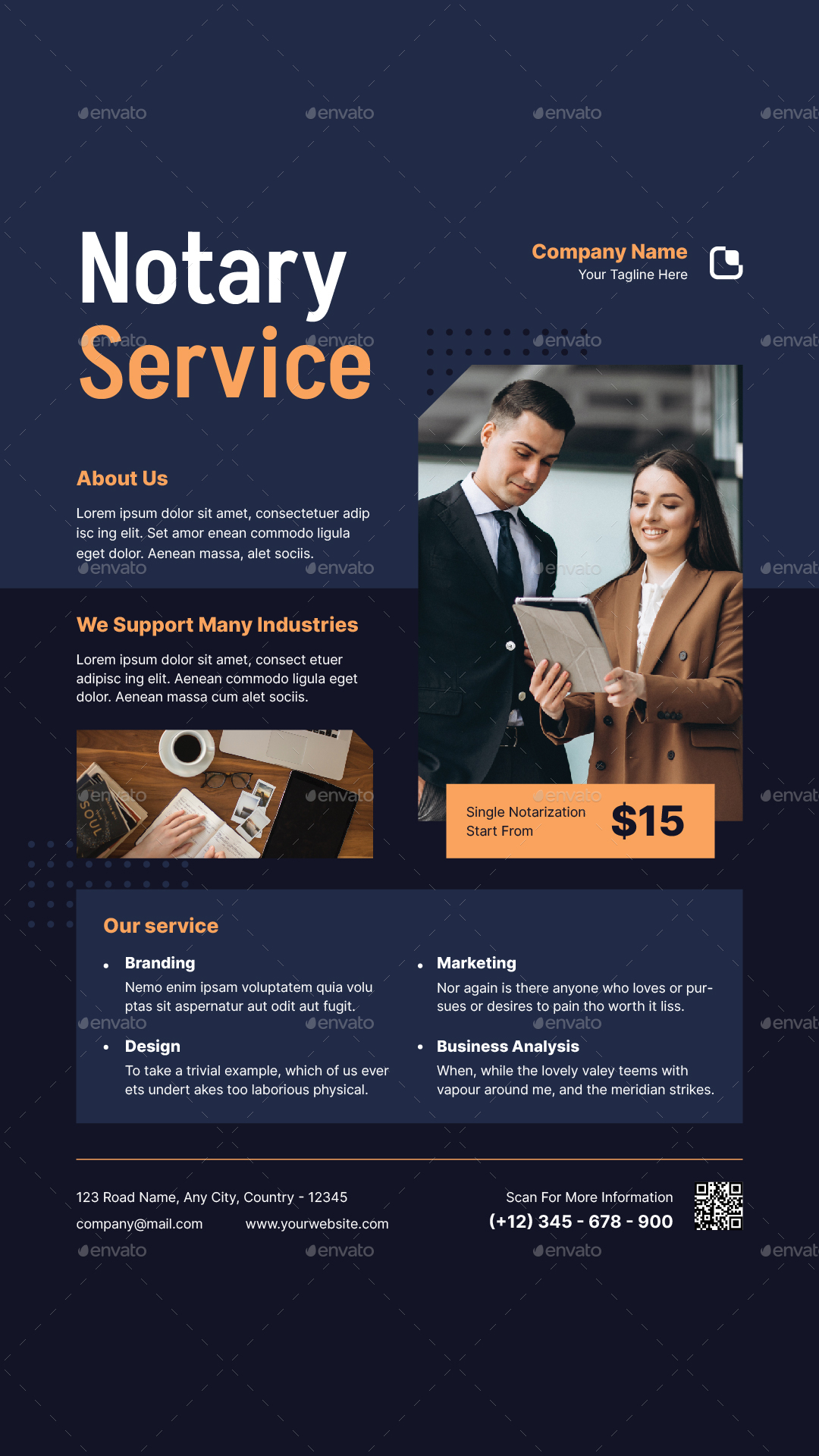 Notary Service Flyer - Modern Corporate, Print Templates | GraphicRiver