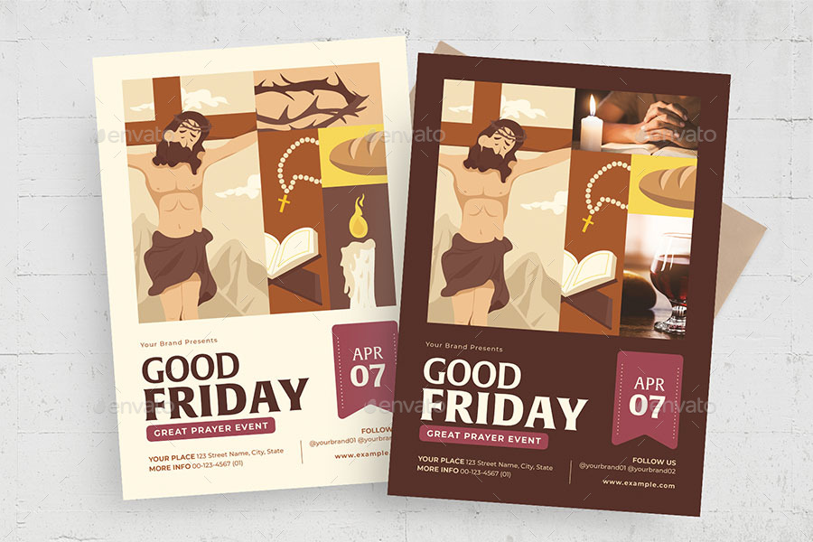 Good Friday Flyer Template, Print Templates | GraphicRiver