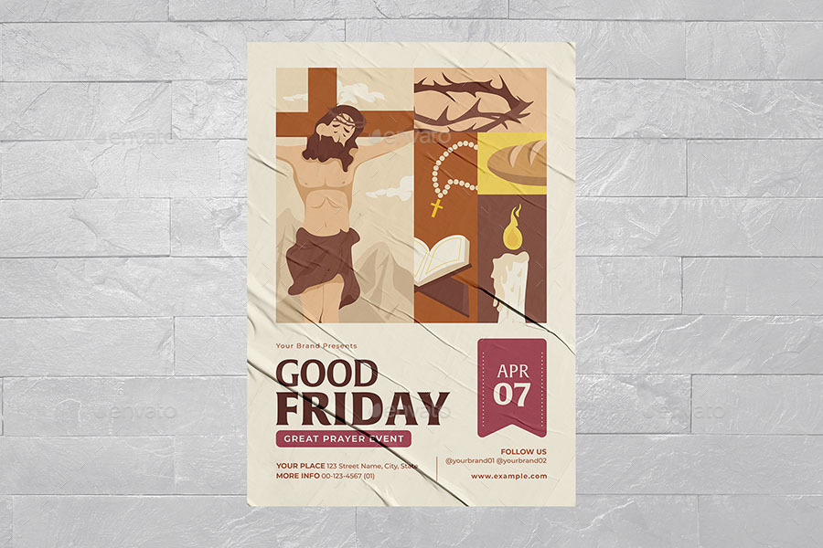 Good Friday Flyer Template, Print Templates | GraphicRiver