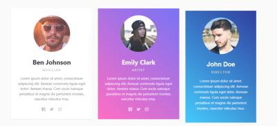Profile Cards - The Ultimate Bootstrap Profile Cards by TechFuturix