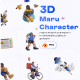 Maru 3D Characters, Graphics | GraphicRiver