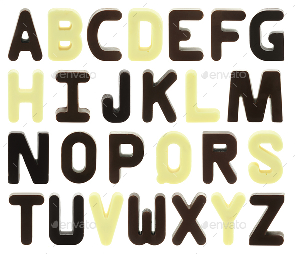 Chocolate alphabet Stock Photo by rawf8 | PhotoDune