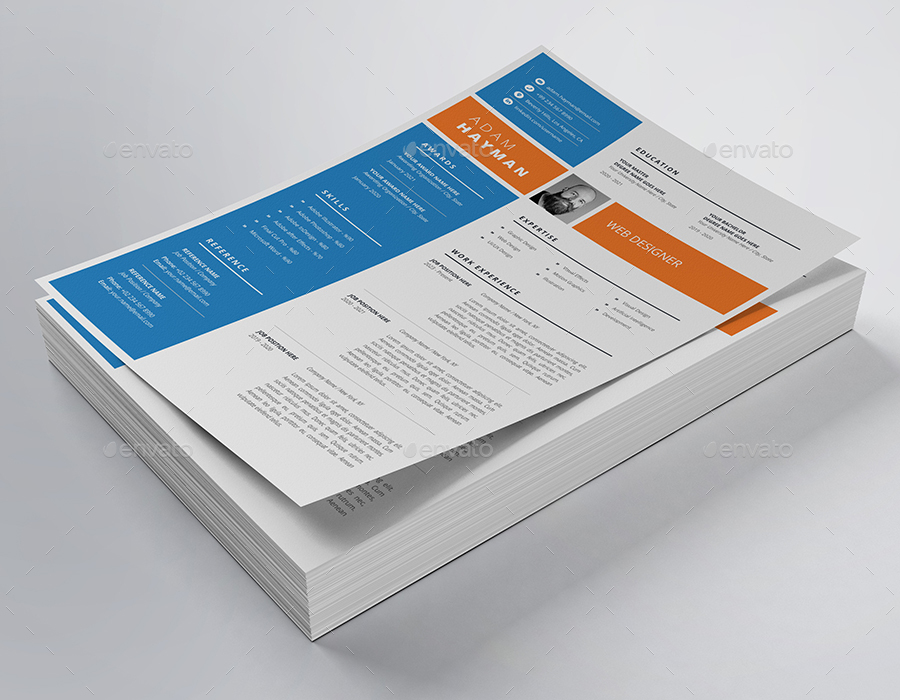 Resume/CV, Print Templates | GraphicRiver
