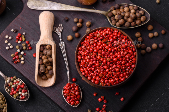 Composition, concept, consisting of several types of different colors ...