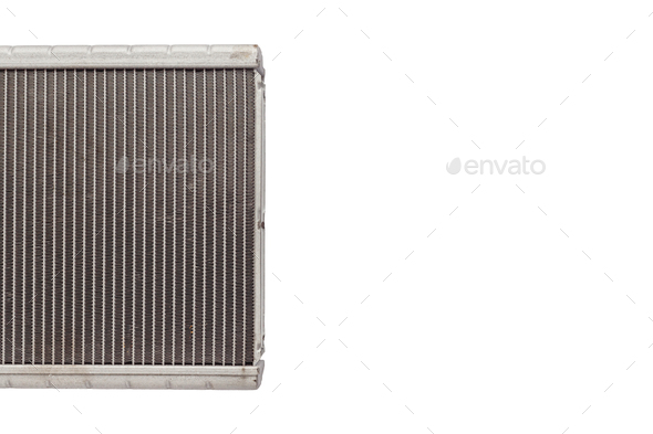 Car aluminum Heat Exchanger. Air Heater radiator for vehicle isolated ...