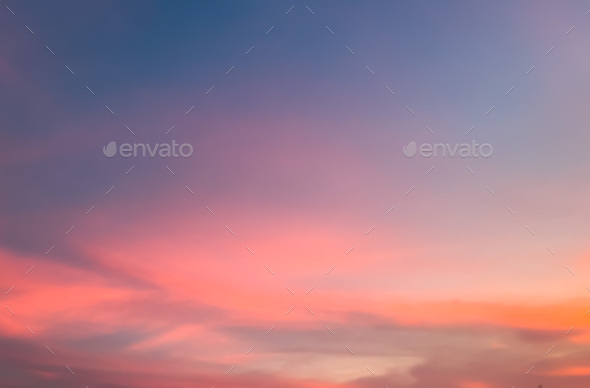 Beautiful of sunset sky for background texture, nature background, sky ...