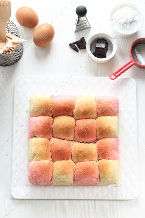 Fresh Baked Japanese Soft and Fluffy Bun Bread, Popular as Hokaido Milk ...