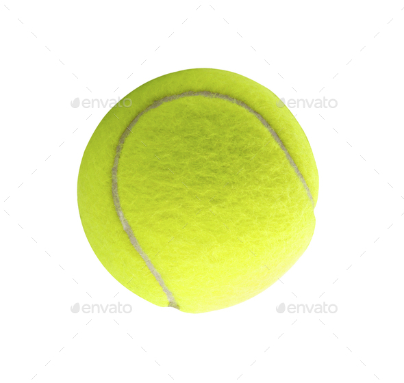 Single tennis ball isolated Stock Photo by photobalance | PhotoDune
