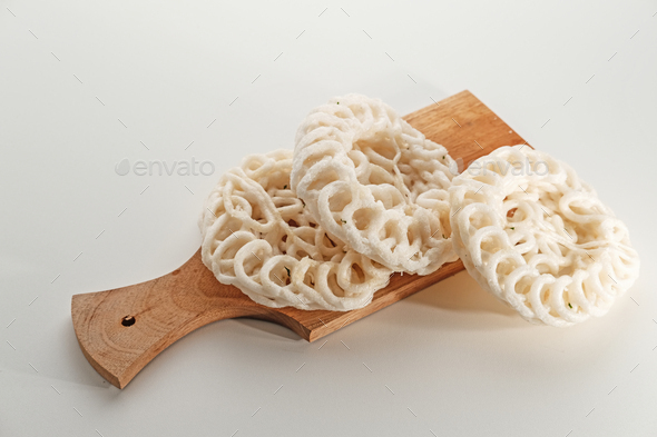 Krupuk or Kerupuk, Indonesia traditional crackers Stock Photo by ...