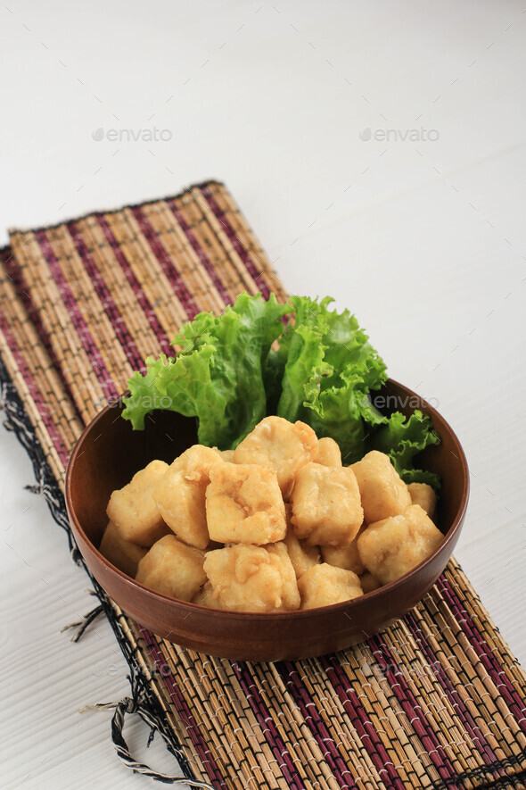 Homemade Crispy Fried Tofu, Viral Tahu Krispi in Indonesia Stock Photo ...