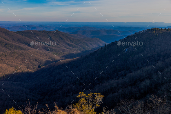 Scenic views along the Blue Ridge Parkway Stock Photo by hokietim ...