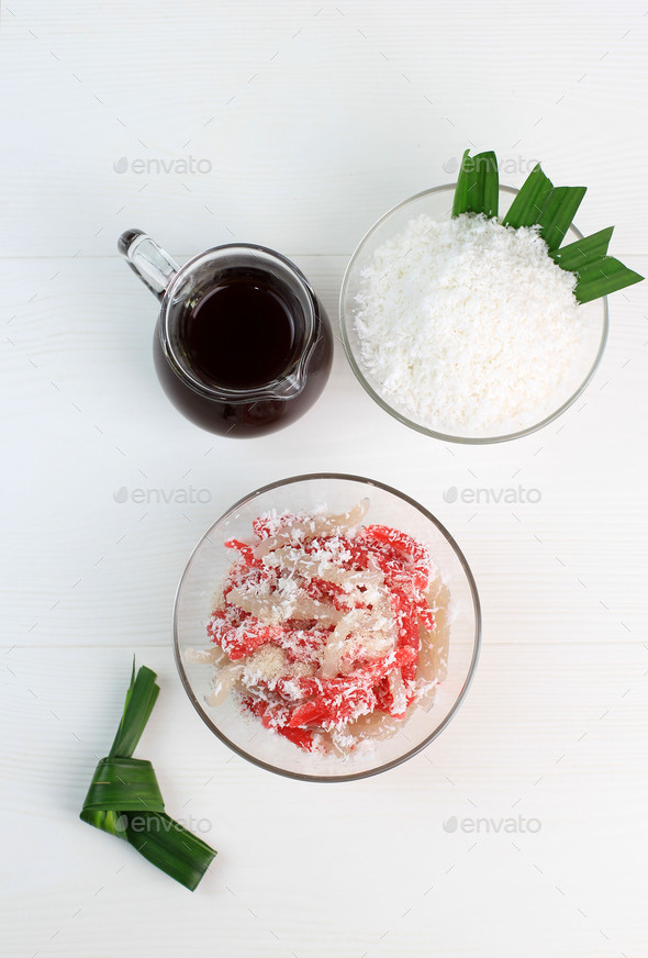 Cenil Merah Putih (Red and White Cenil), Indonesian Traditional Snack ...
