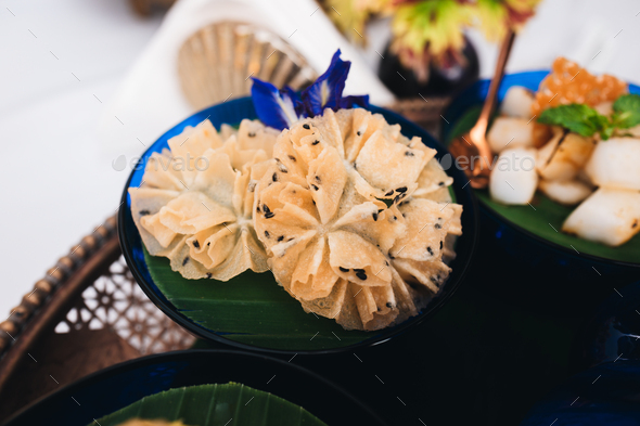 Authentic Thai dessert and snack Stock Photo by wikornr | PhotoDune