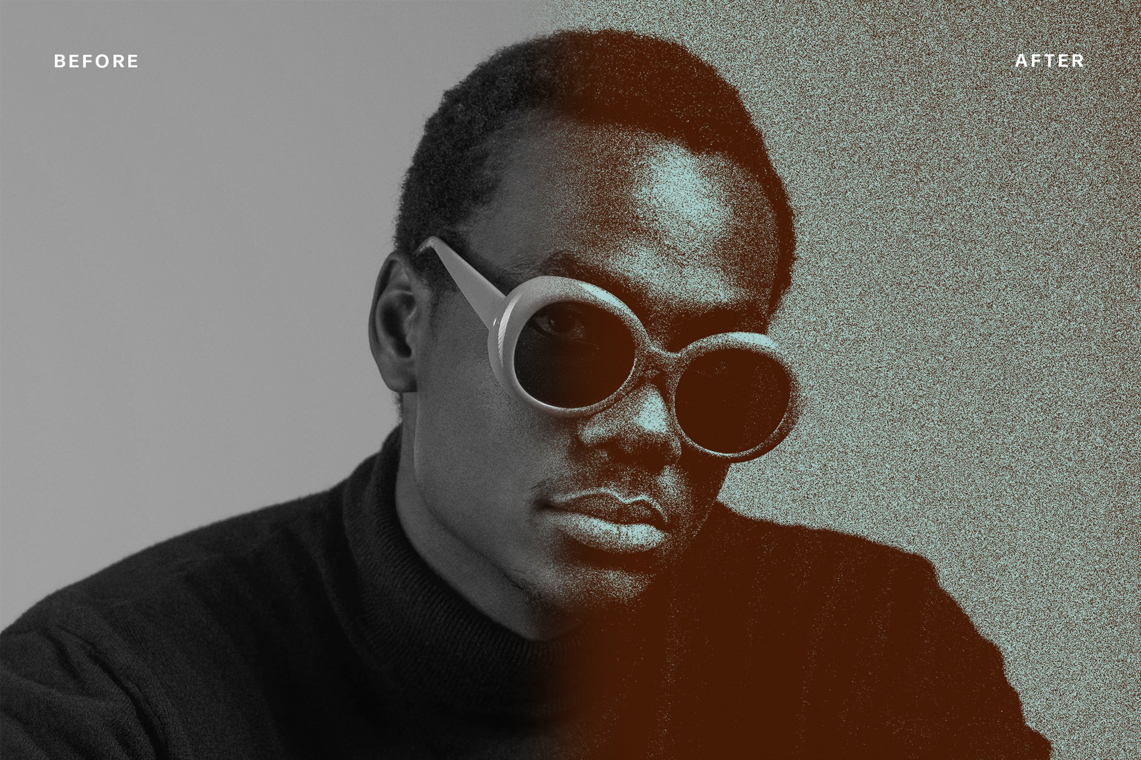 Grain Risograph Photo Effect by pixelbuddha_graphic | GraphicRiver