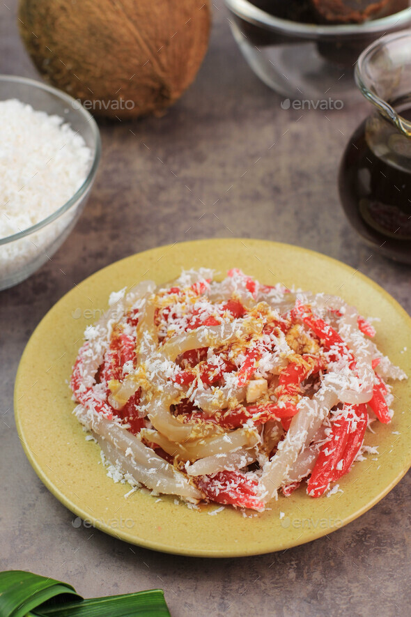 Cenil Merah Putih (Red and White Cenil), Indonesian Traditional Snack ...