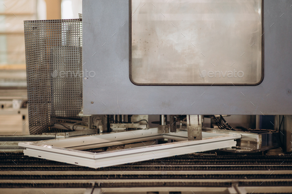 Automatic corner cleaning machine for PVC windows and doors sections ...