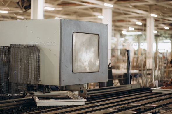 Automatic corner cleaning machine for PVC windows and doors sections ...