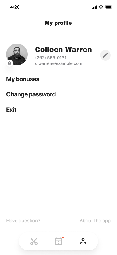 Sizzler Barberapp Flutter App Ui Templatefigma Included By Dokkanagency
