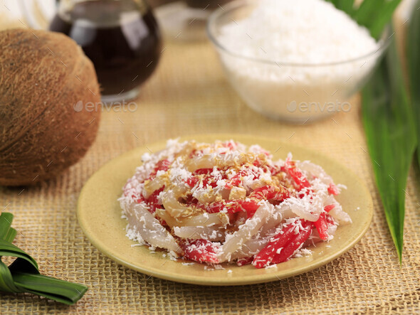 Cenil Merah Putih (Red and White Cenil), Indonesian Traditional Snack ...