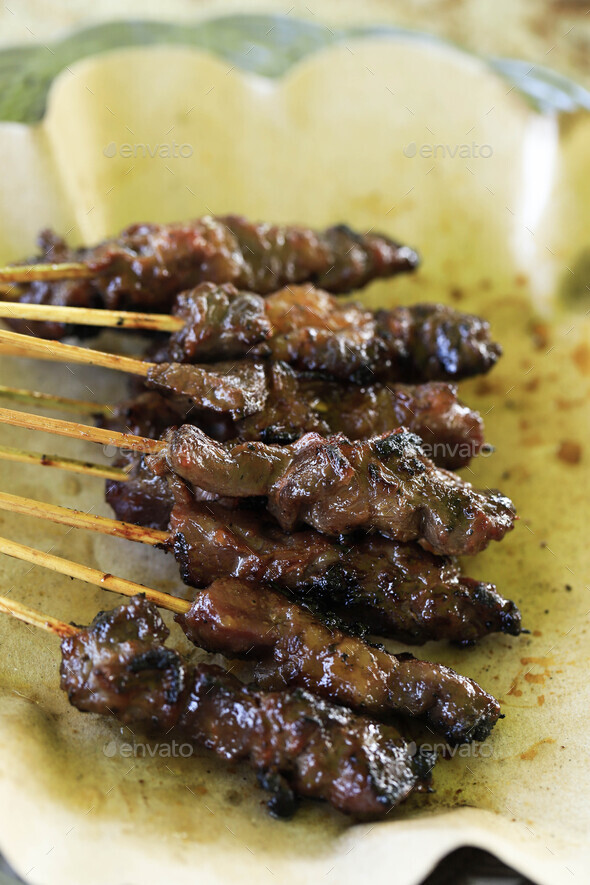Sate Kambing Maranggi (Lamb Satay) Stock Photo by ikadapurhangus ...