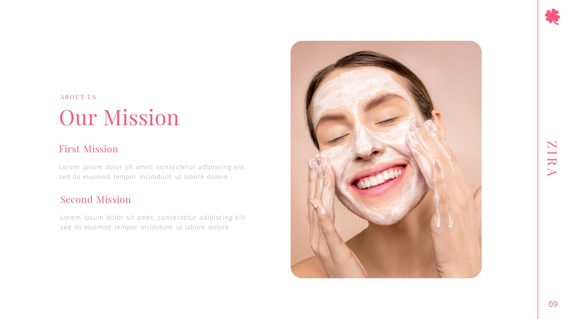 Zira – Beauty And Skincare Powerpoint Template, Presentation Templates