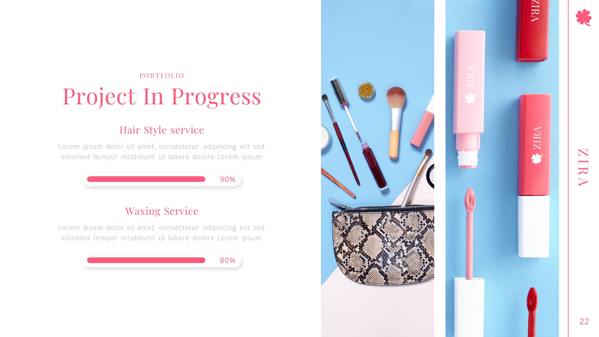 Zira – Beauty And Skincare Powerpoint Template, Presentation Templates