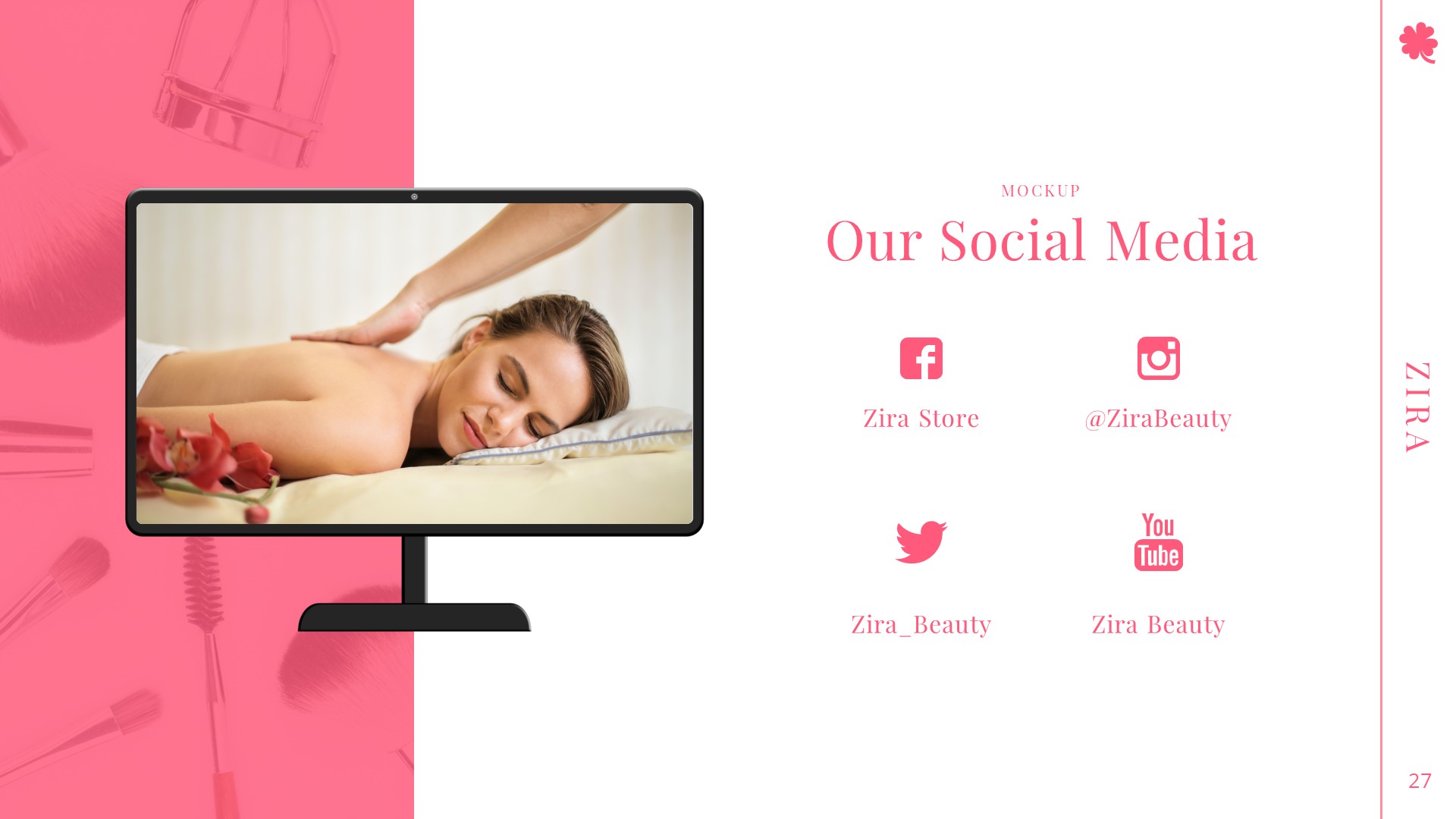 Zira – Beauty And Skincare Powerpoint Template, Presentation Templates