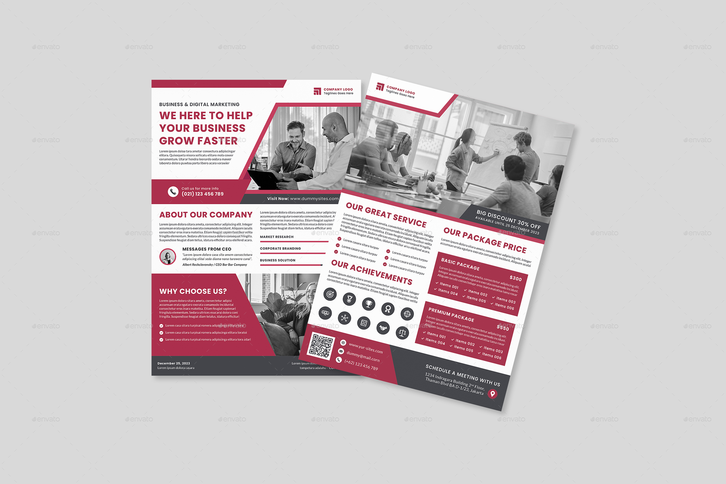 Marketing Business Flyer Template, Print Templates | GraphicRiver