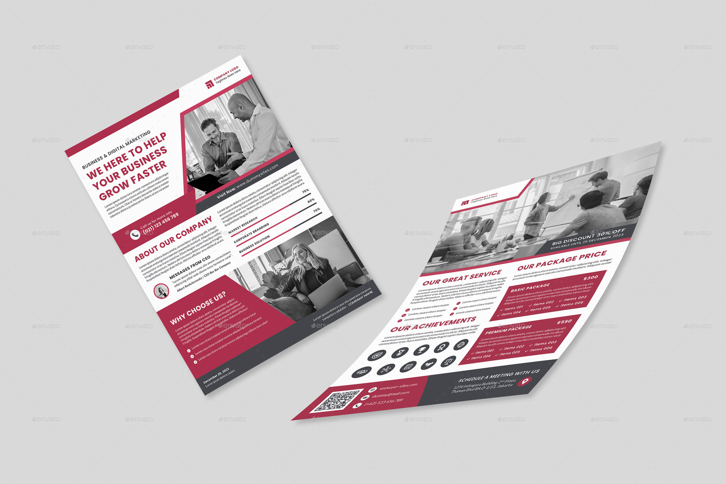 Marketing Business Flyer Template, Print Templates | GraphicRiver