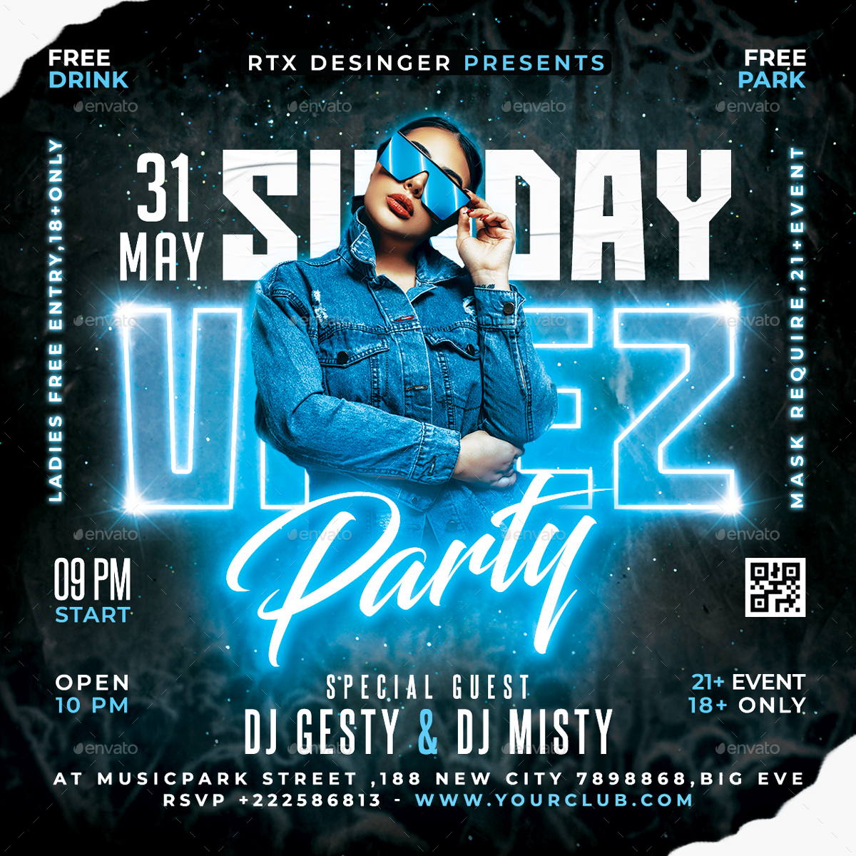 Night Club Flyer Bundle, Print Templates | GraphicRiver