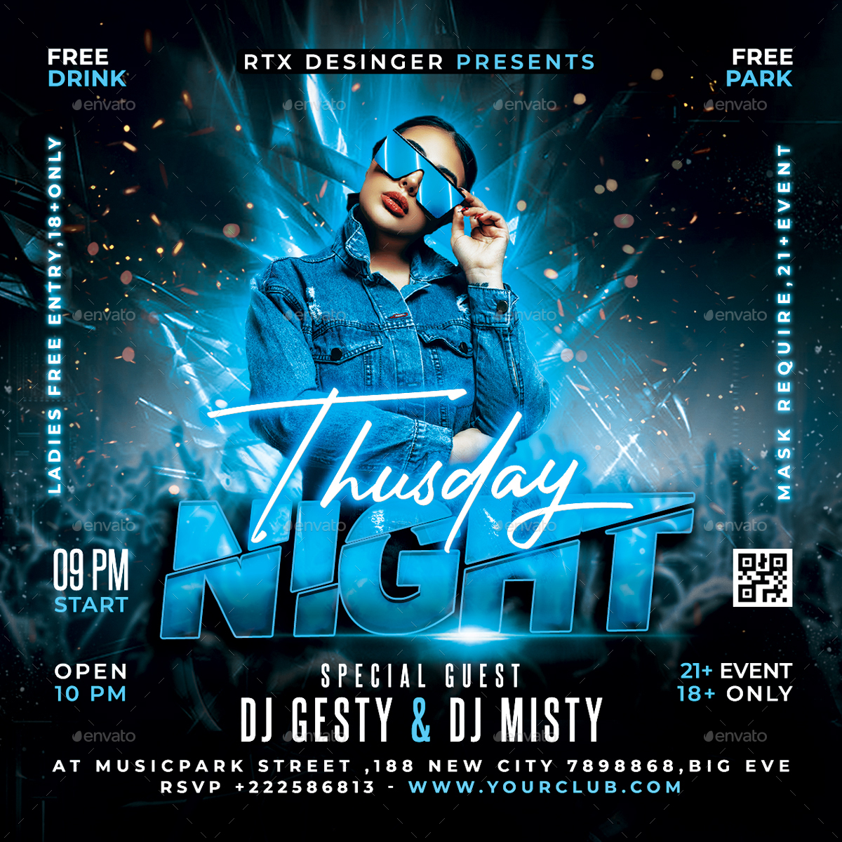 Night Club Flyer Bundle, Print Templates | GraphicRiver