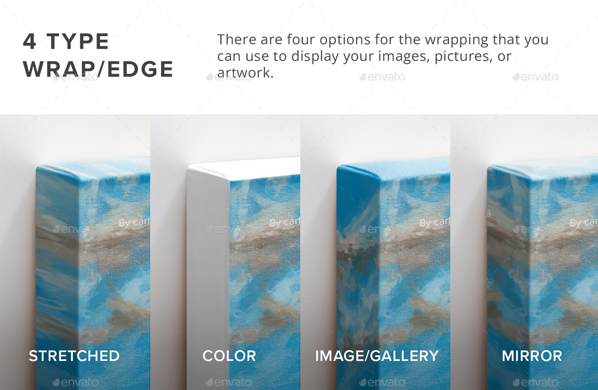 Canvas Close Up Mockups, Graphics | GraphicRiver