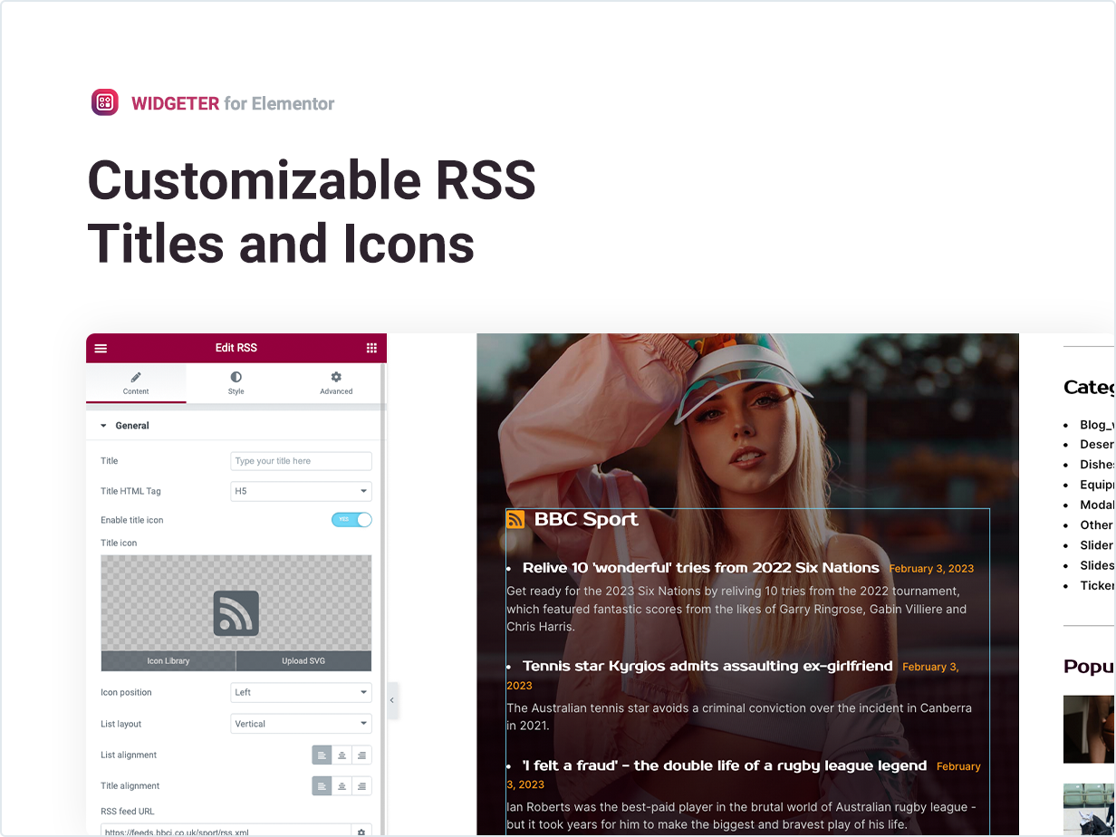 Widgeter – WordPress Widgets Pack for Elementor by merkulove | CodeCanyon