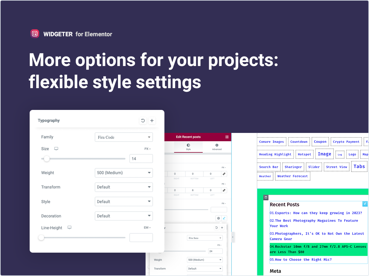 Widgeter – WordPress Widgets Pack for Elementor by merkulove | CodeCanyon