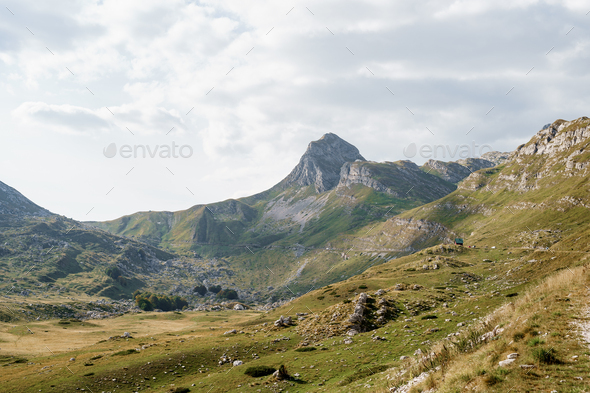Green valley at the Sedlo Pass in Durmitor National Park Stock Photo by ...