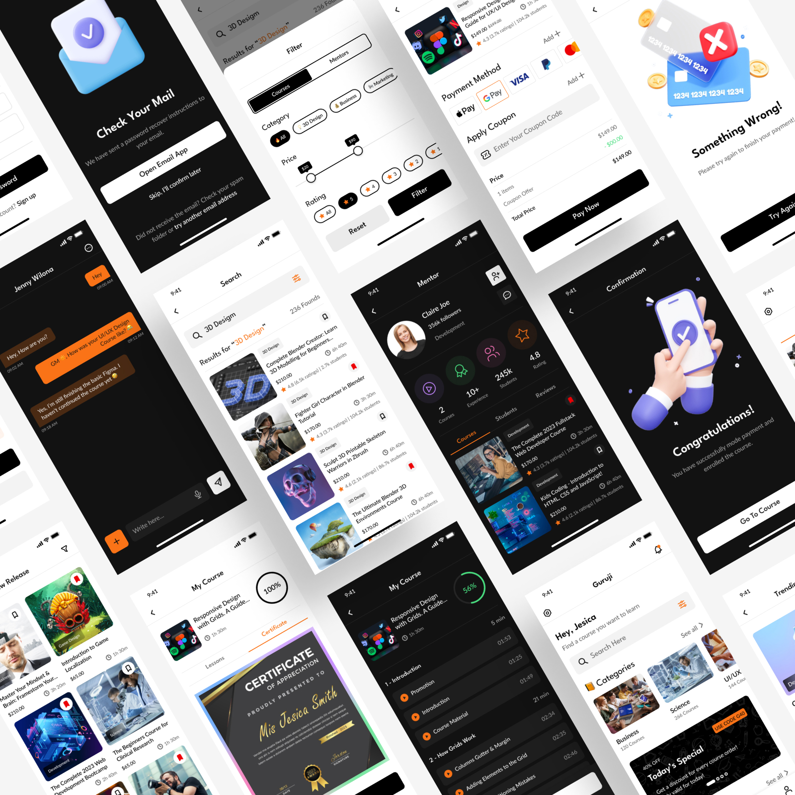 Guruji - Online Learning and Education App XD UI Kit Template by The ...