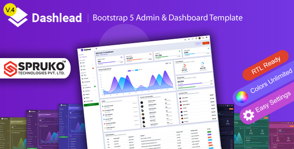 Dashlead – Admin Panel HTML Template by SPRUKO | ThemeForest