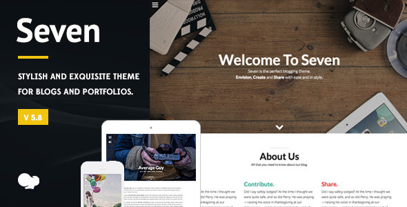 Seven - Stylish WordPress Theme by Pirenko | ThemeForest