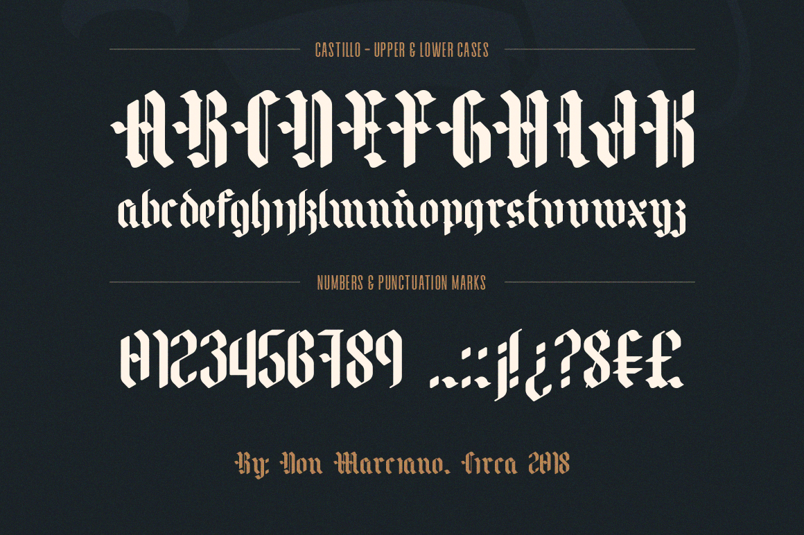 Castillo - Blackletter, Fonts | GraphicRiver