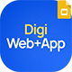 Digi Web App Product Google Slides Template by oktosign | GraphicRiver