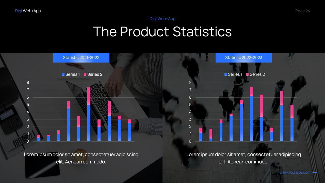 Digi Web App Product Google Slides Template, Presentation Templates