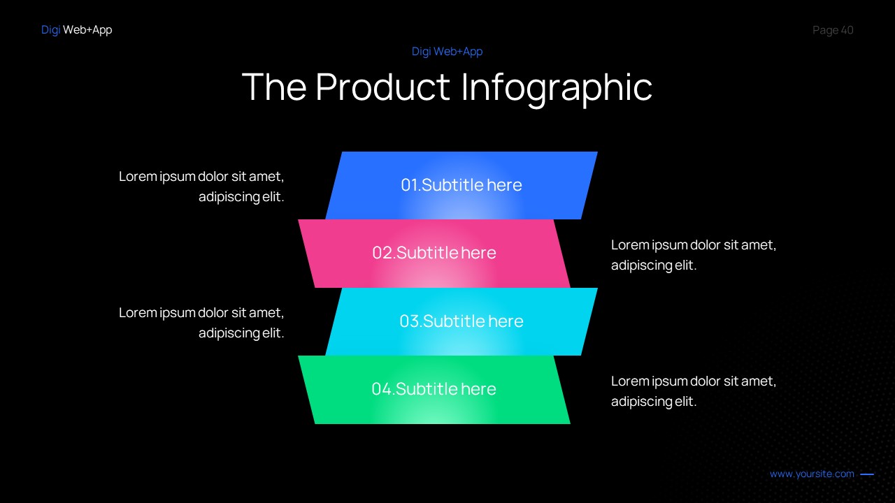 Digi Web App Product Google Slides Template, Presentation Templates