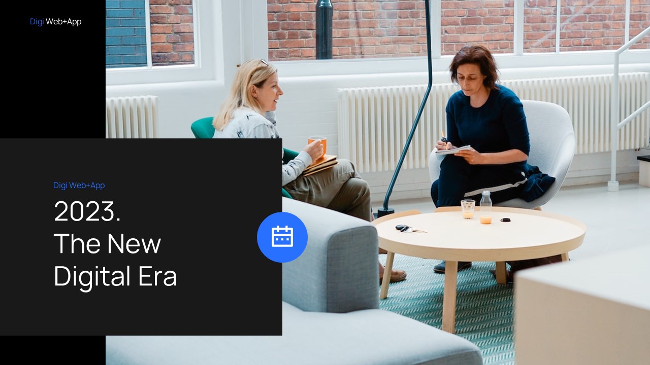 Digi Web App Product Google Slides Template, Presentation Templates