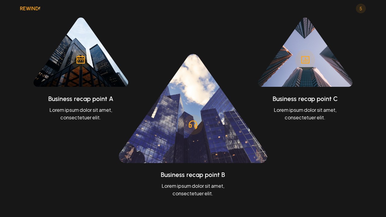 Rewind Yearly Recap Google Slides Template, Presentation Templates